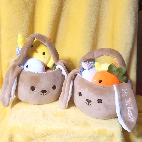 happy go FLUFFY | Toys | Adorable My First Easter Plushie Basket | Poshmark